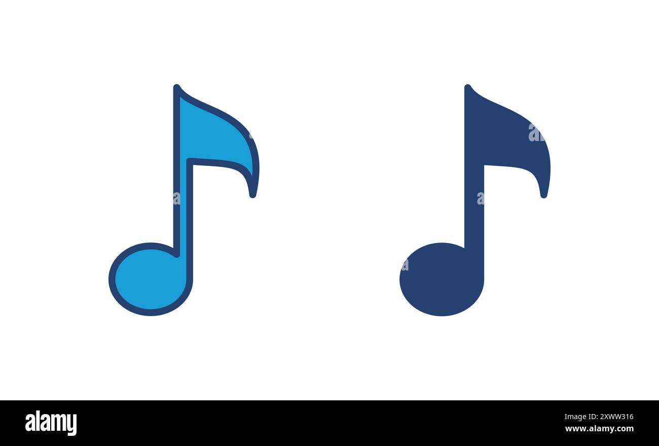 Music icon vector. note music icon vector Stock Vector Image & Art - Alamy