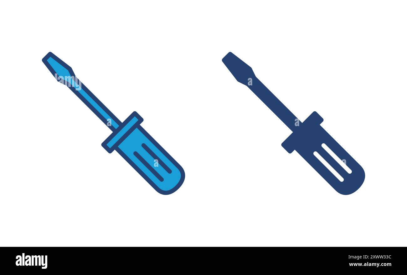Screwdriver icon vector. tools icon vector Stock Vector Image & Art - Alamy