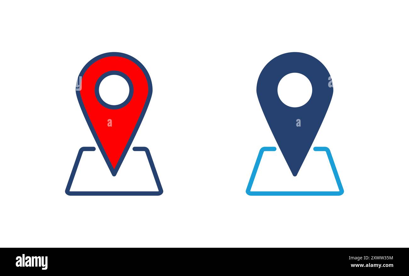 Pin icon vector. Location icon vector. destination icon. map pin Stock ...