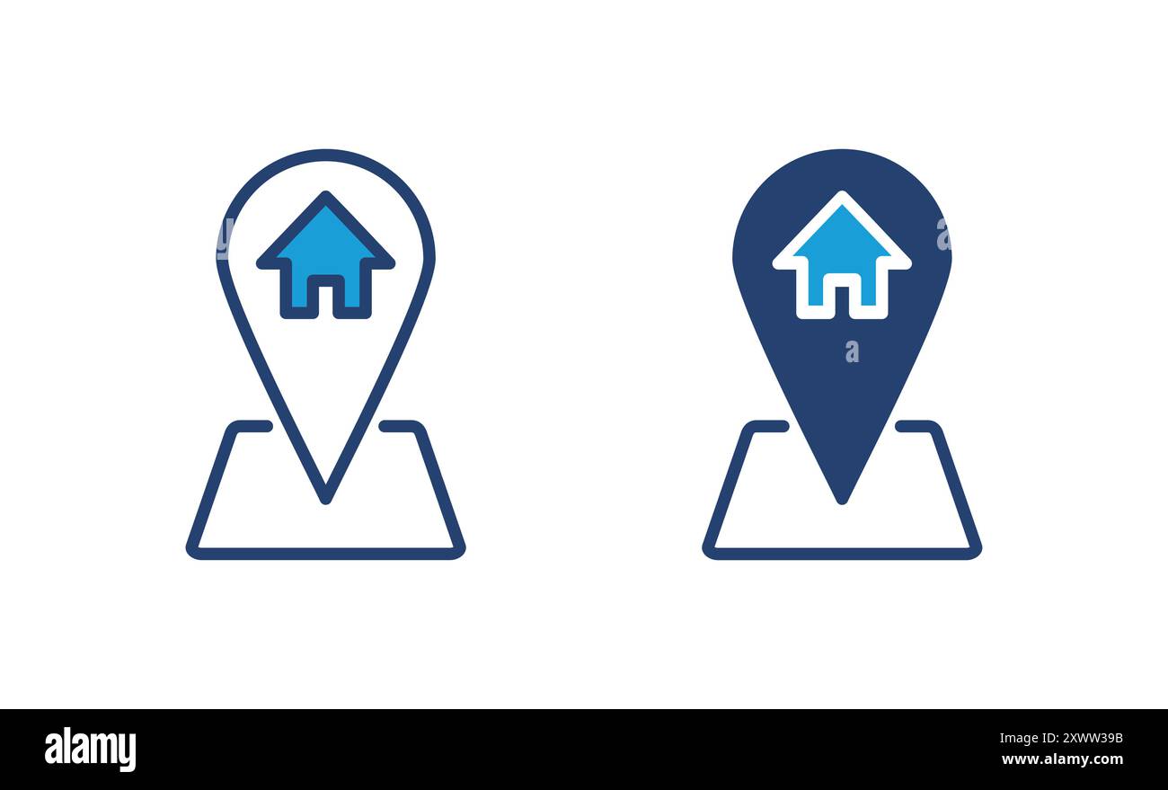 address icon vector. home location icon vector Stock Vector Image & Art ...