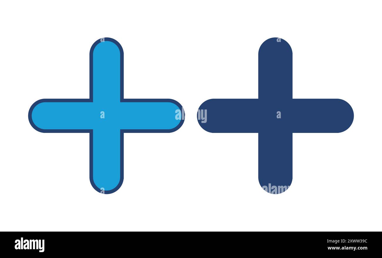 Plus Icon vector. Add plus icon Stock Vector Image & Art - Alamy