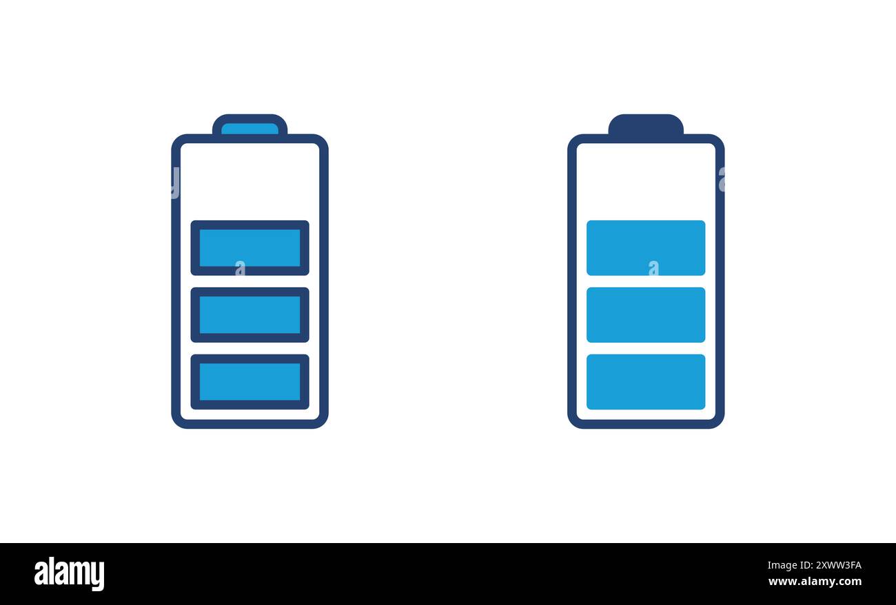 Battery vector icon. battery charge level. battery Charging icon Stock ...