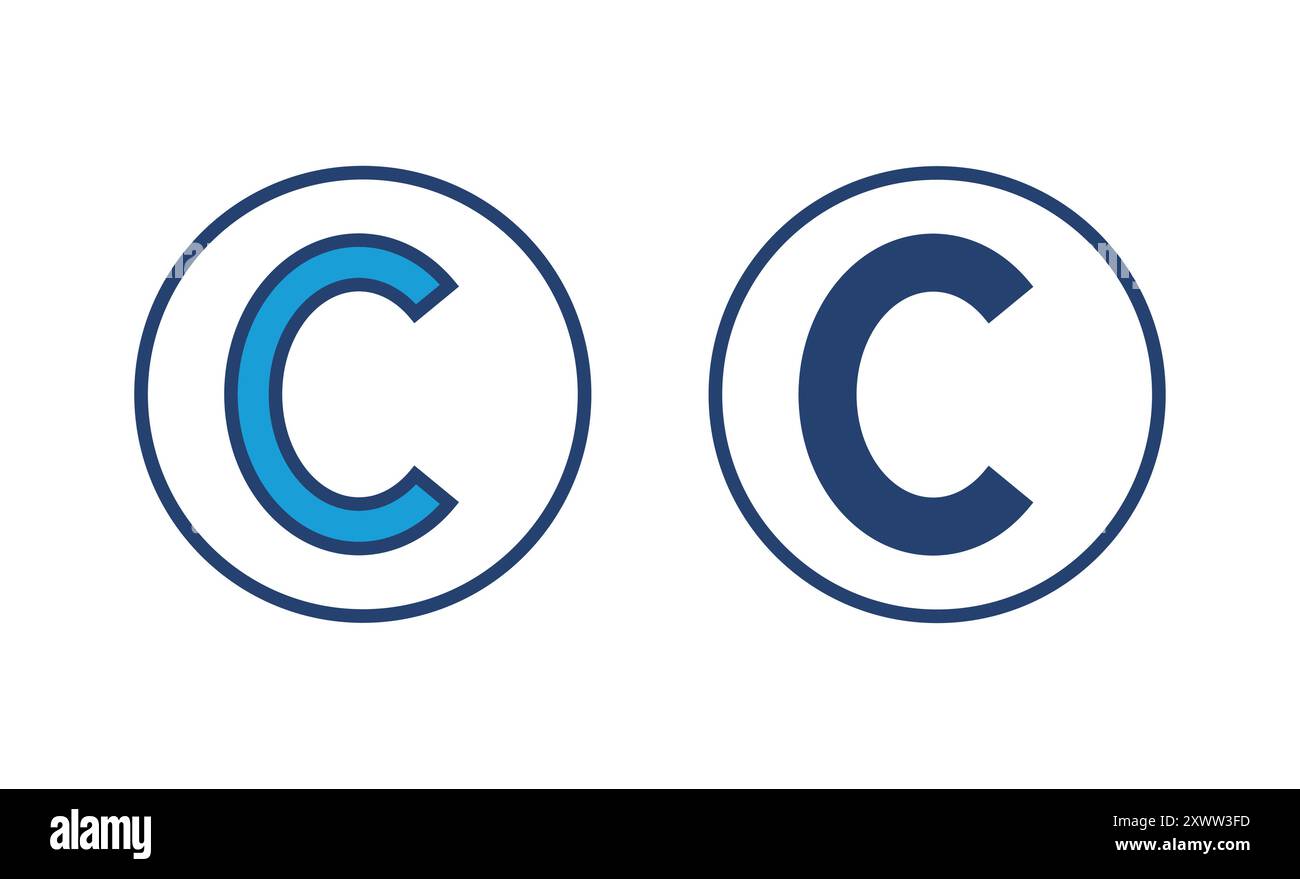 Copyright icon vector. copyright symbols Stock Vector Image & Art - Alamy