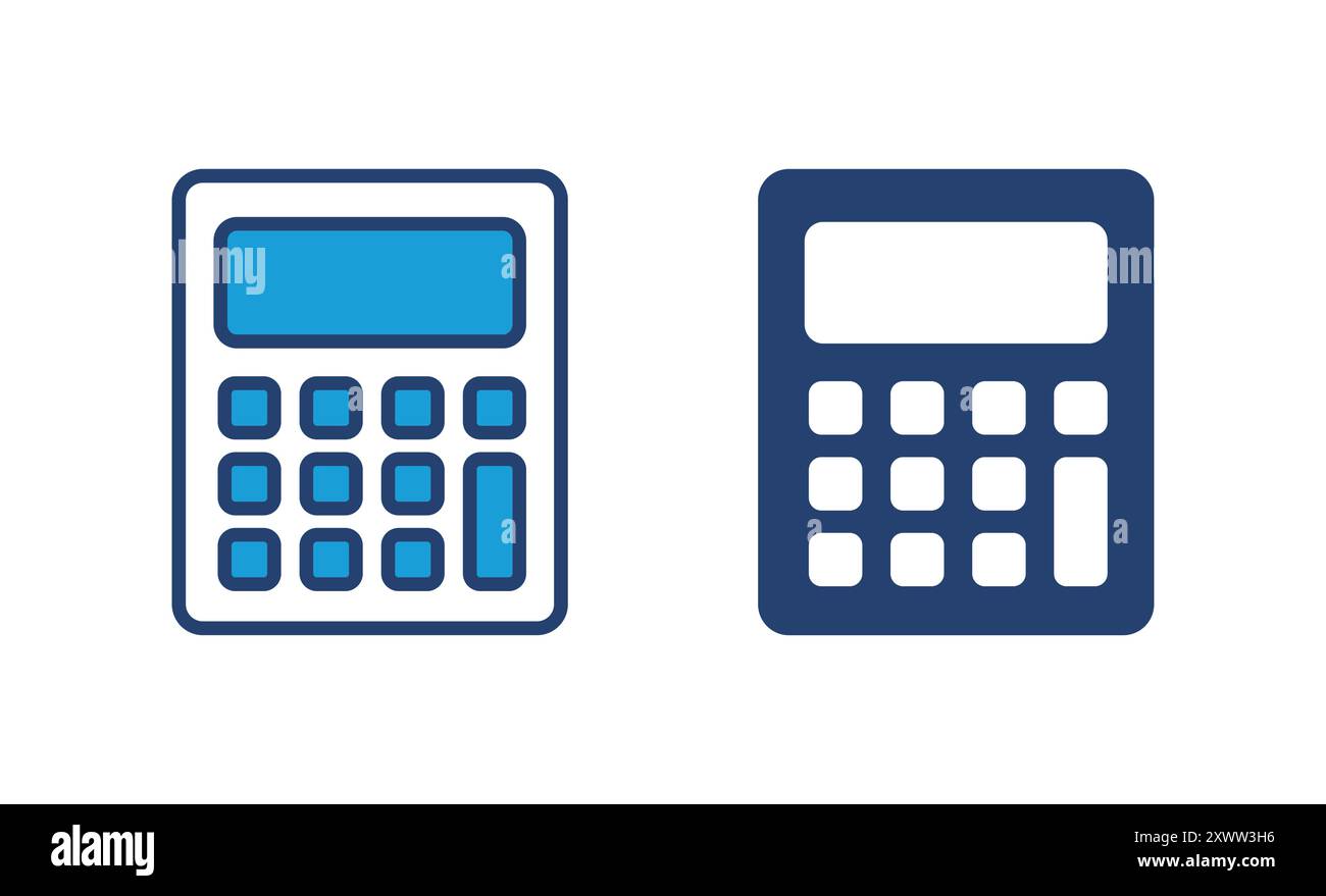 Calculator icon vector. Accounting calculator icon. calculator vector ...