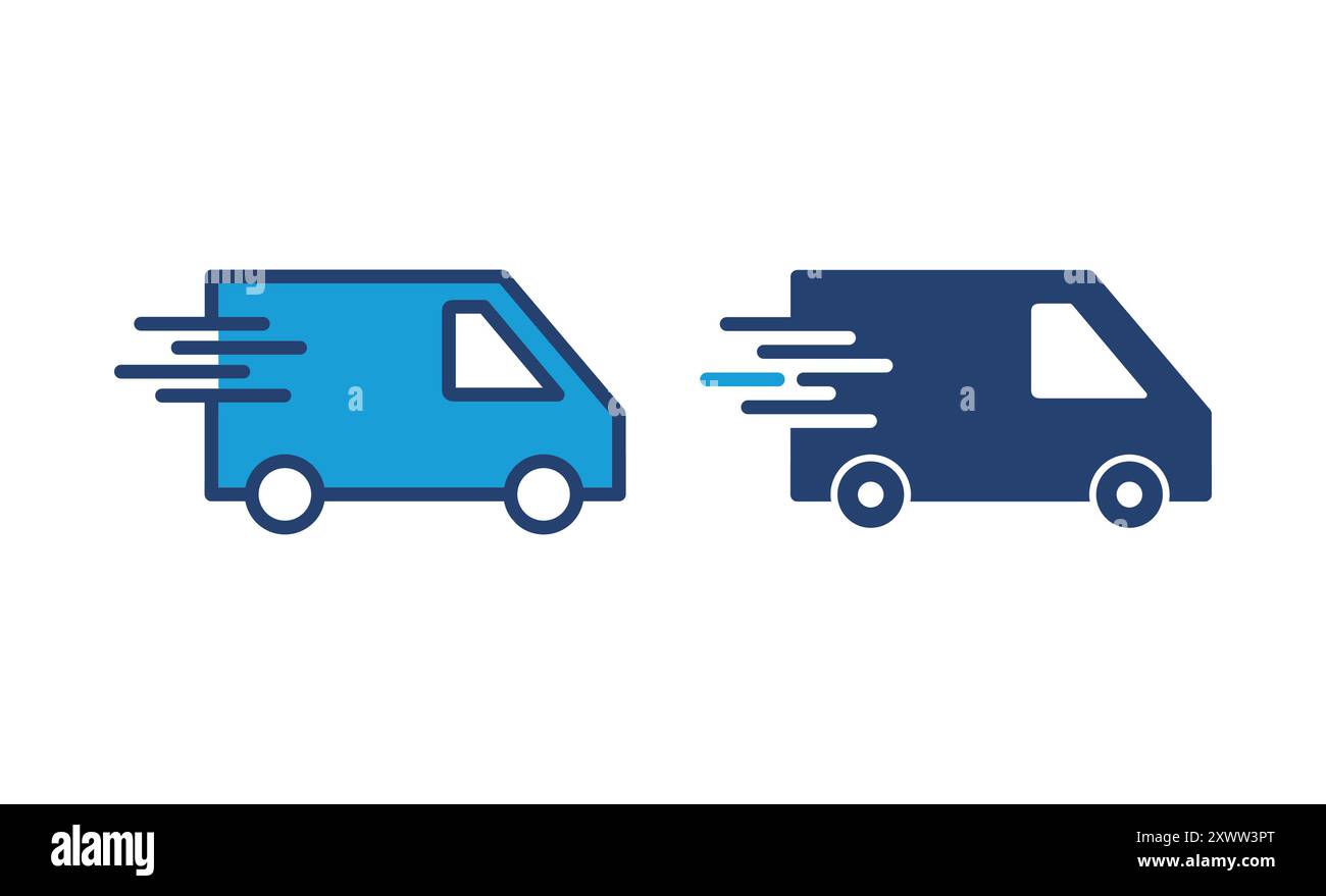 Fast shipping delivery truck icon vector. Delivery truck icon. fast ...