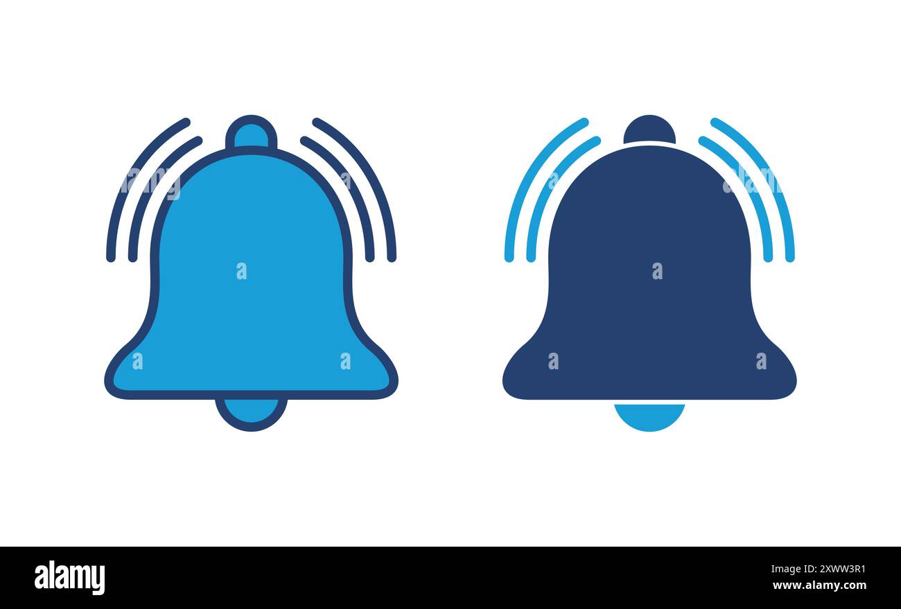 Bell Icon vector. Notification icon for your web site design Stock ...