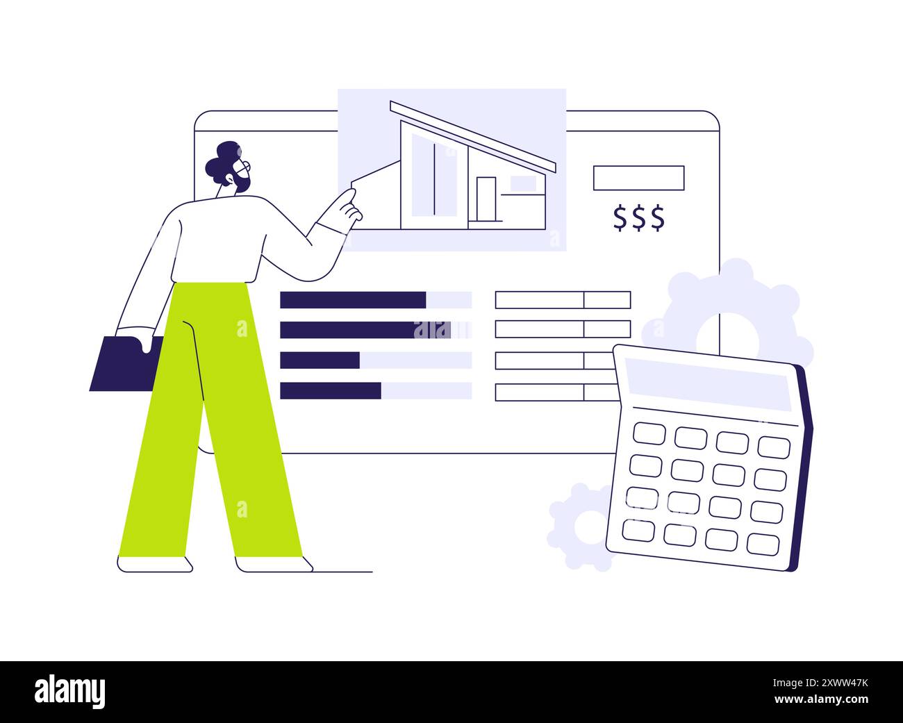 Real estate valuation abstract concept vector illustration Stock Vector ...