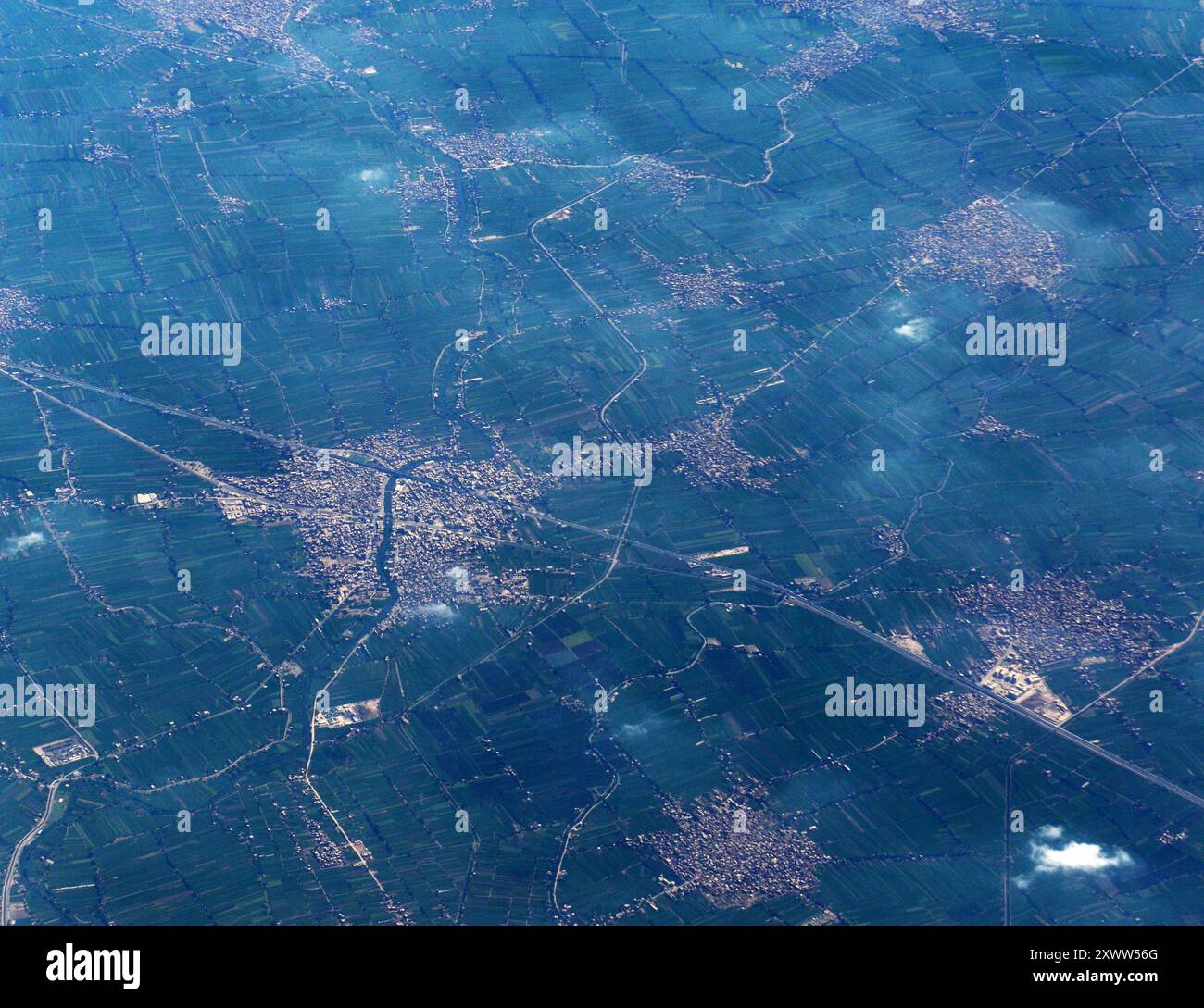 Aerial view of the Nile Delta in Egypt Stock Photo - Alamy