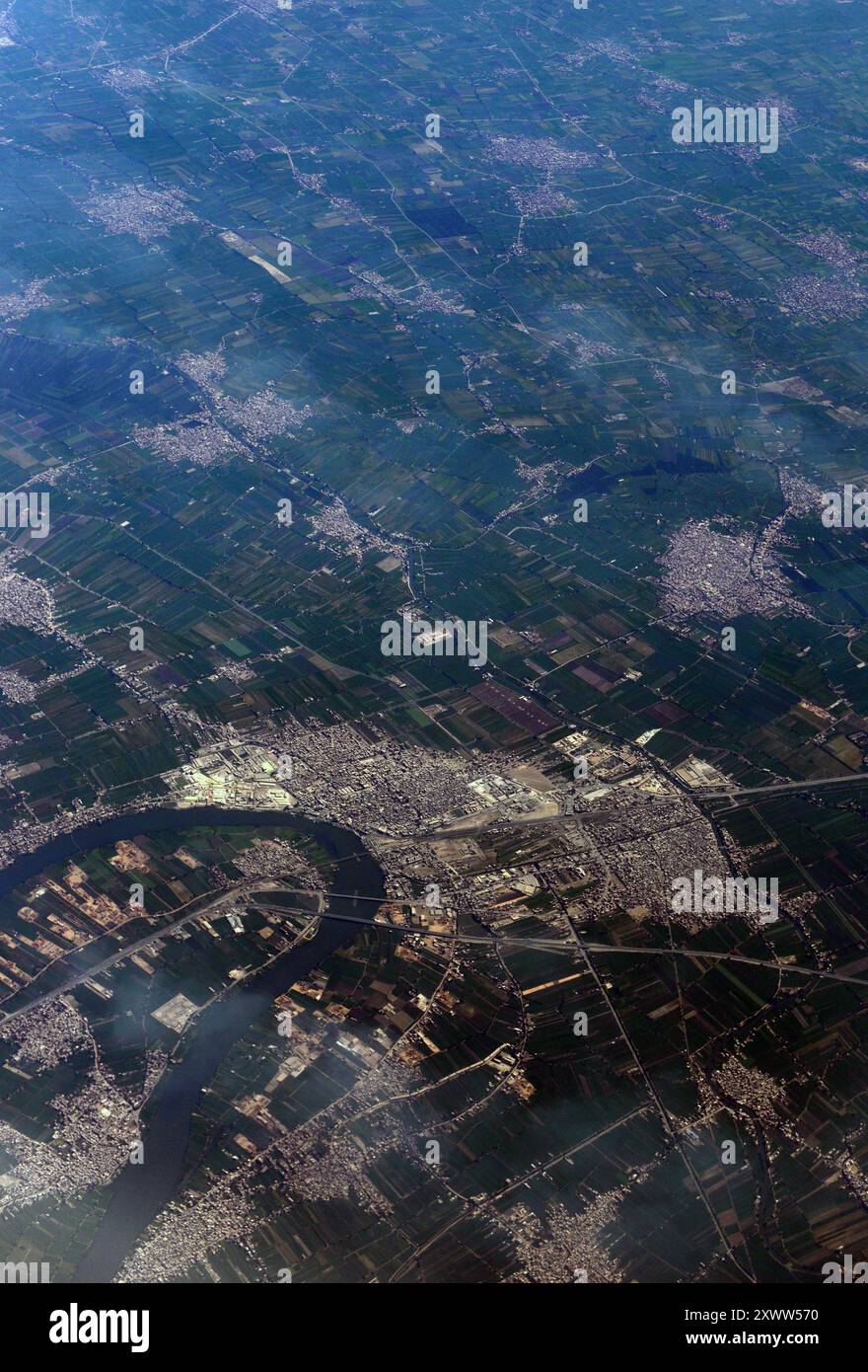 Aerial view of the Nile Delta in Egypt Stock Photo - Alamy