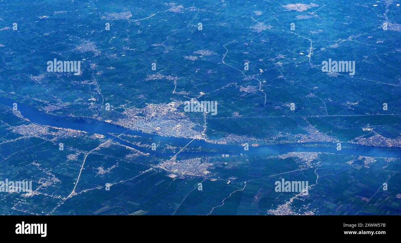 Aerial view of the Nile Delta in Egypt Stock Photo - Alamy
