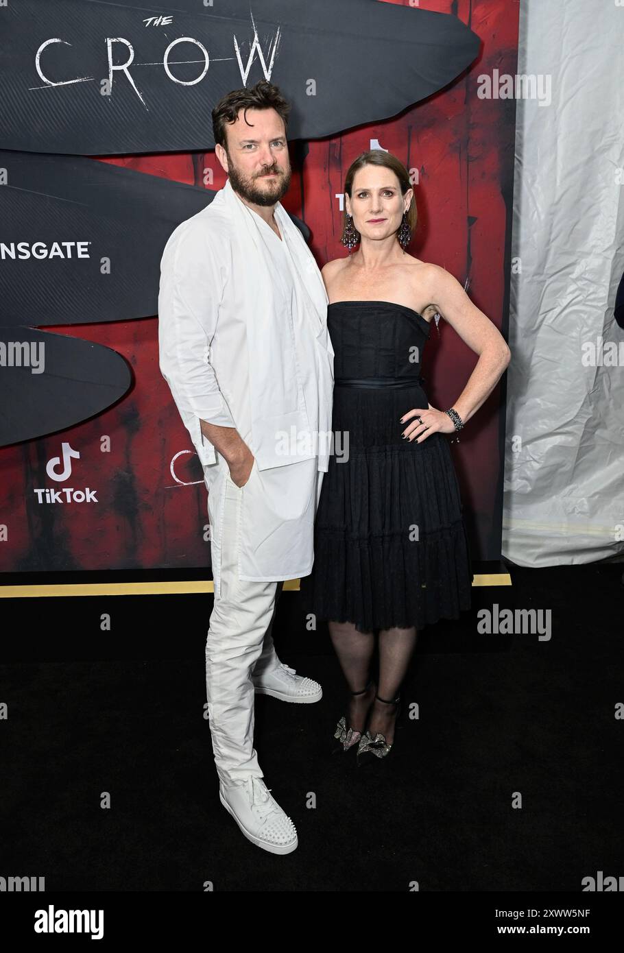 John Jencks, left, and guest attend "The Crow" world premiere at the ...