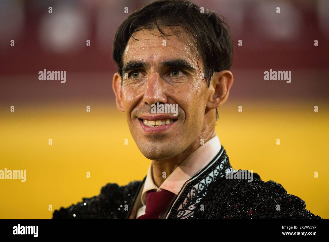 Spanish bullfighter Saul Jimenez Fortes is seen smiling during a ...