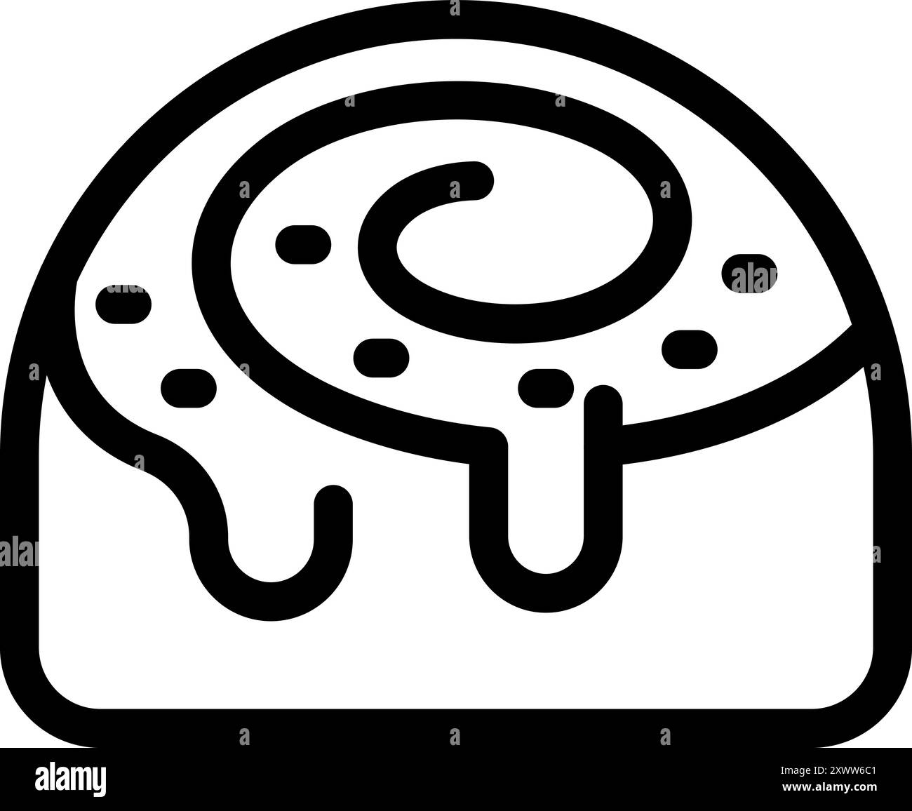 This simple vector illustration of a cinnamon roll is perfect for any ...