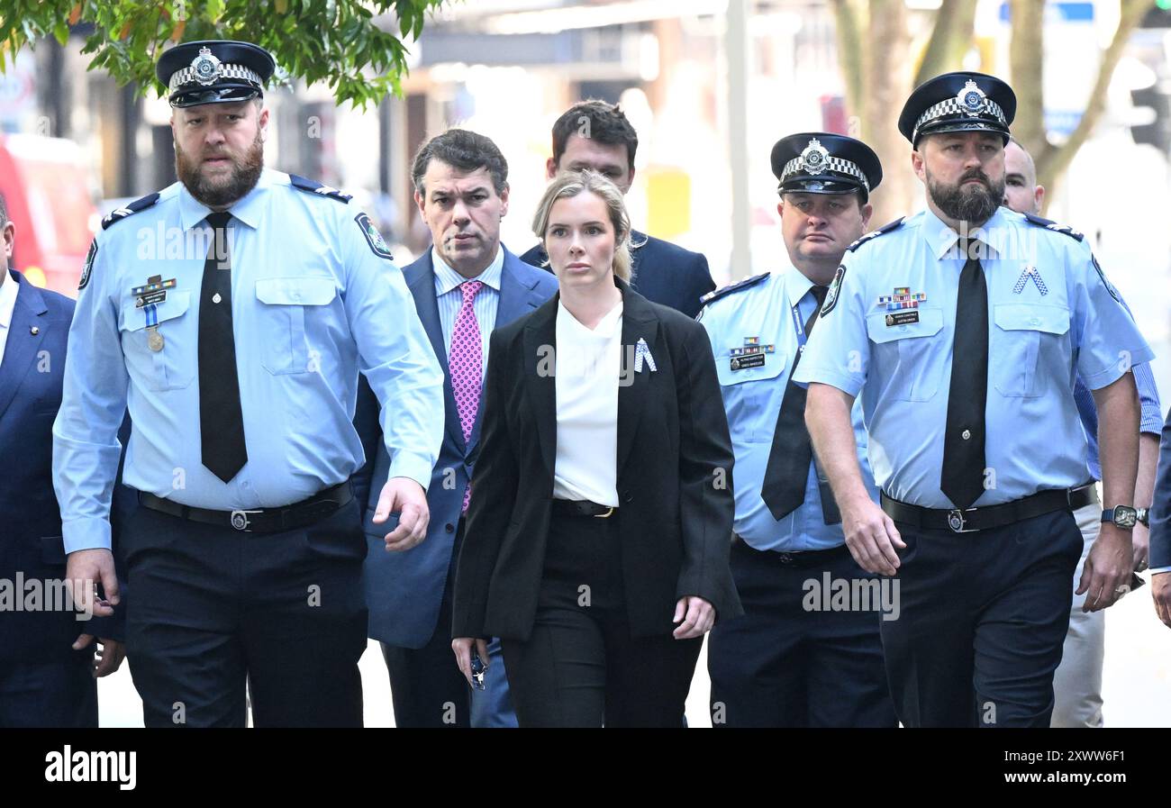 Brisbane, Australia . 21st Aug, 2024. Senior Constable Matthew Minz ...