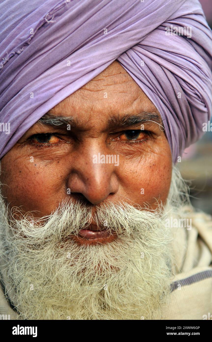 Portrait of a Sikh man taken in Amritsar, India Stock Photo - Alamy