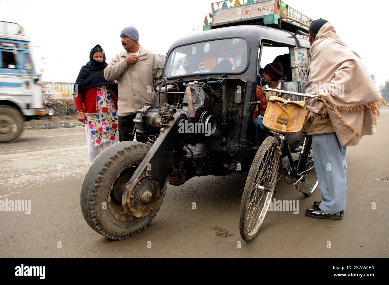 A large three wheeler in Rural punjab, India Stock Photo - Alamy