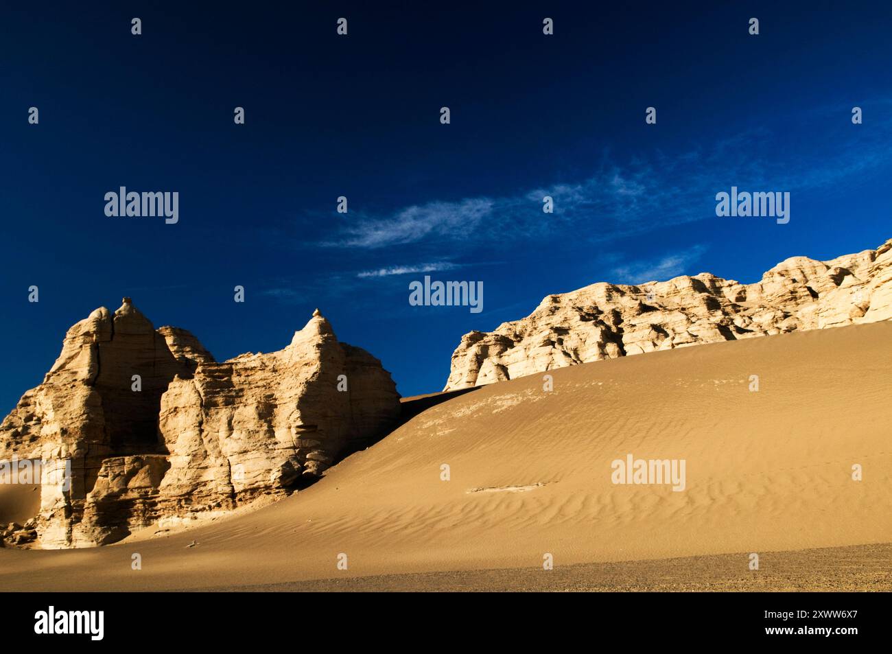 Beautiful arid landscapes at the Hami desert / Gobi desert near Hami ...