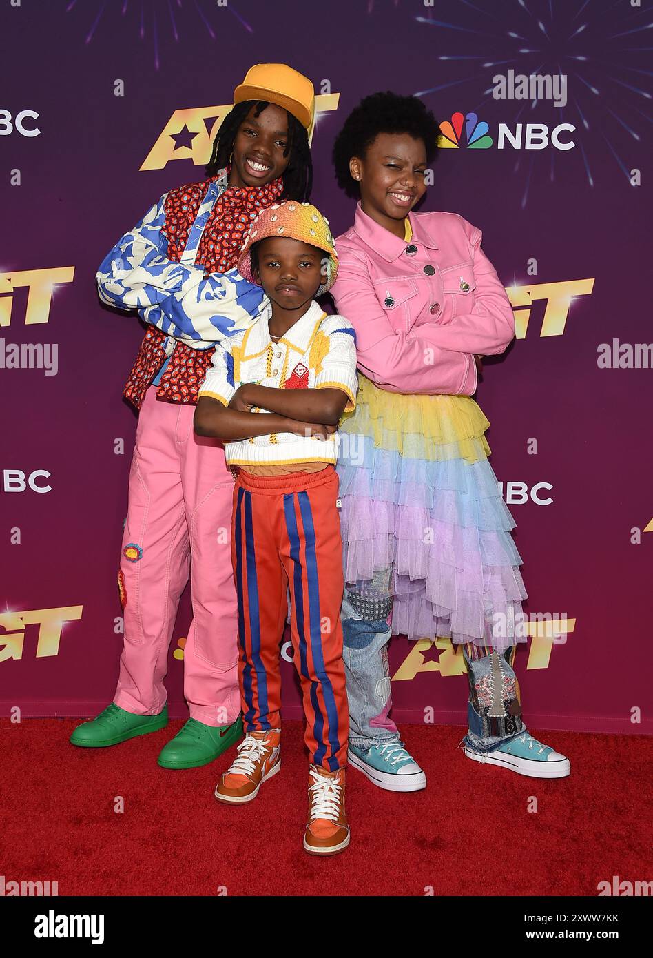 Pasadena, USA. 20th Aug, 2024. Biko's Manna arriving to “America's Got ...