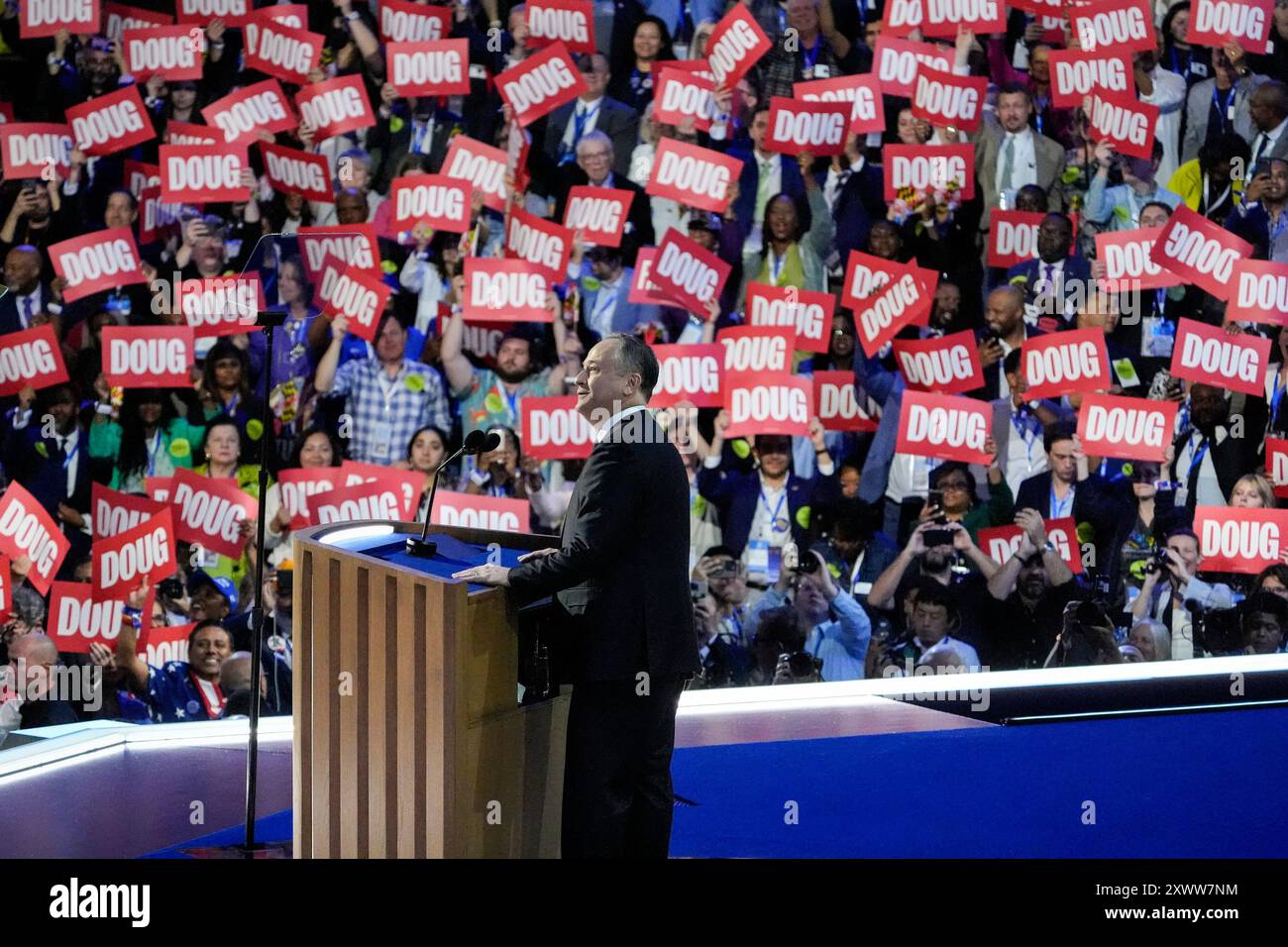 Chicago, United States. 20th Aug, 2024. Second Gentleman Doug Emhoff ...