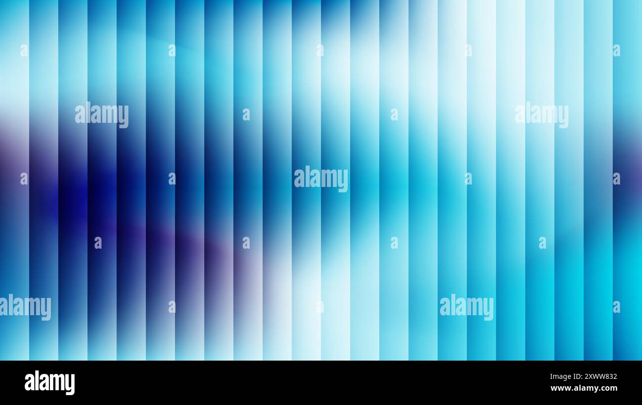 Cool blue reeded glass 3D background. Glassmorphism colorful ...