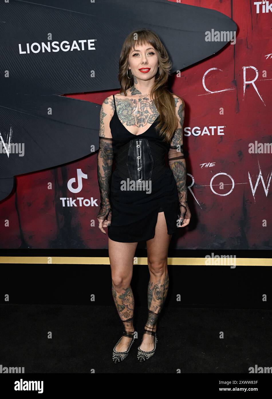 Megan Massacre attends "The Crow" world premiere at the Village East by ...