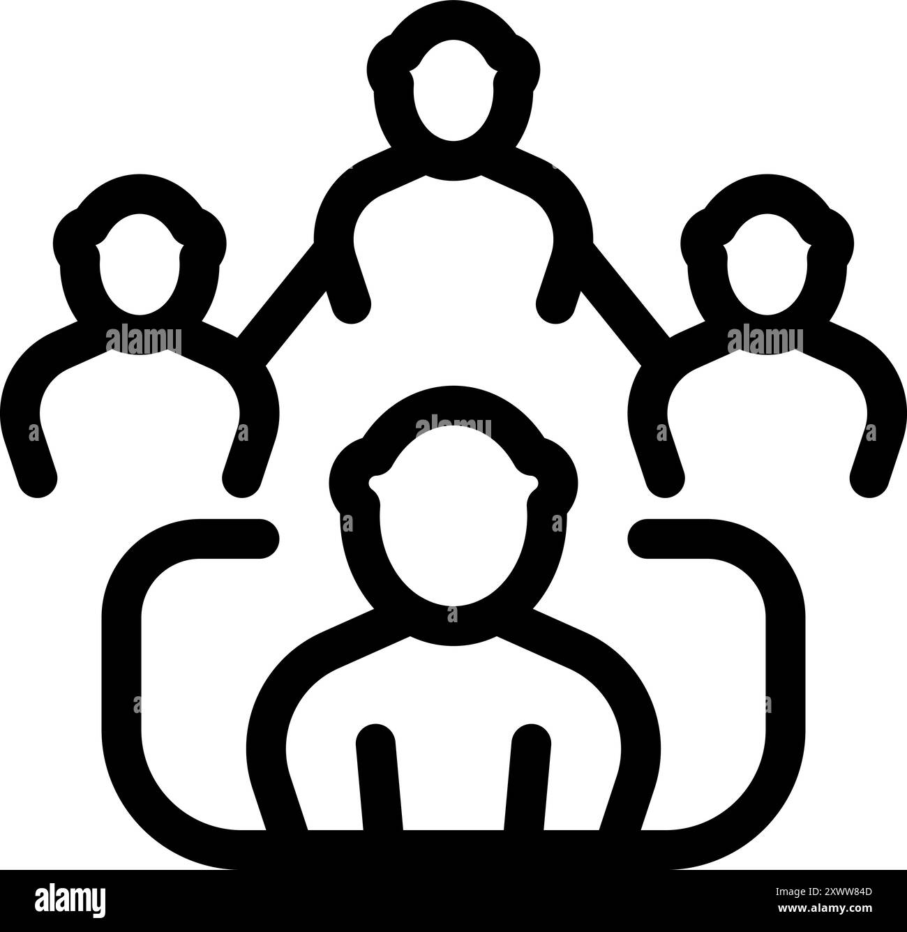 Five people joining hands, symbolizing teamwork and collaboration Stock ...