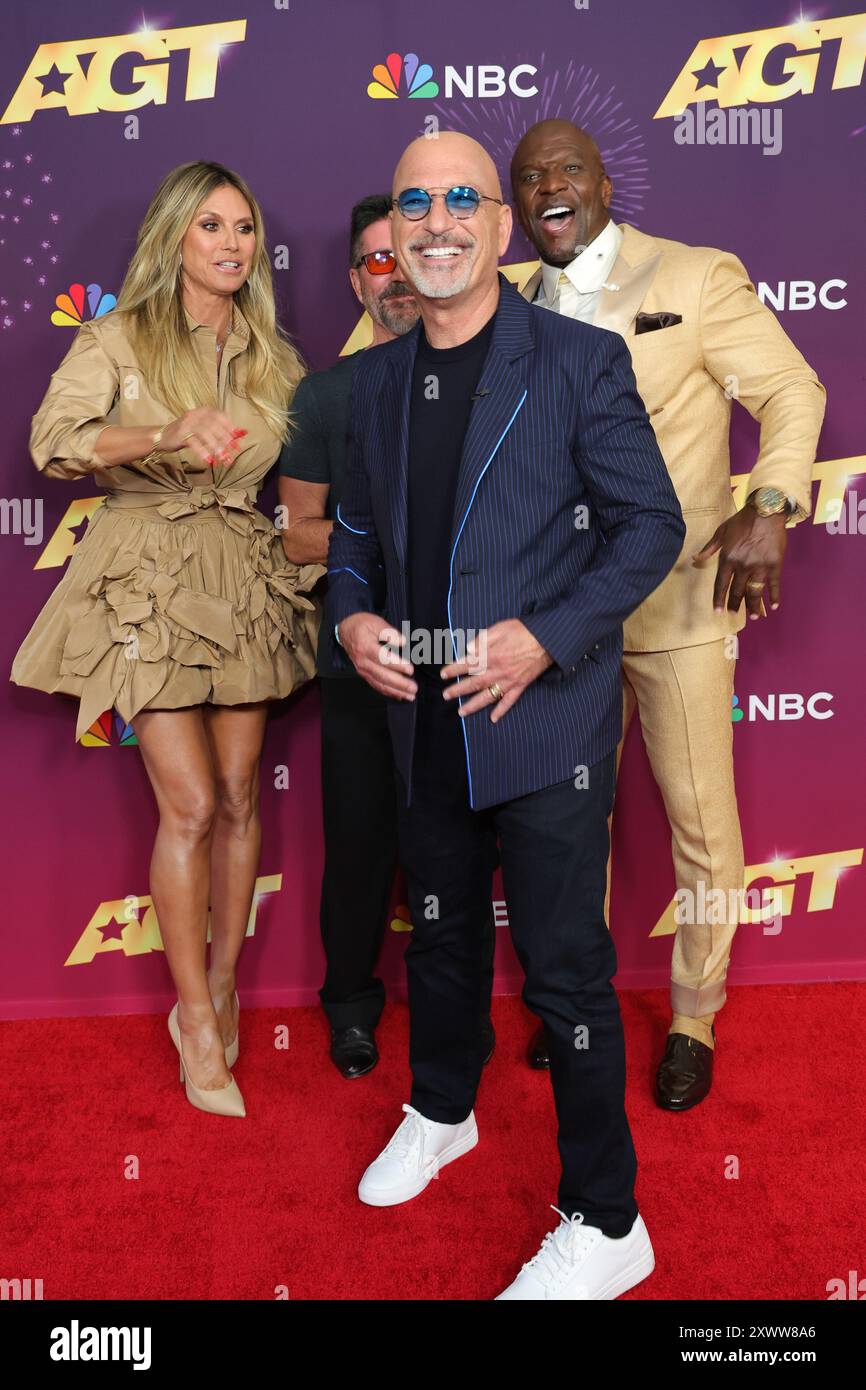 PASADENA, CA - AUGUST 20: Heidi Klum, Howie Mandel and Terry Crews at ...