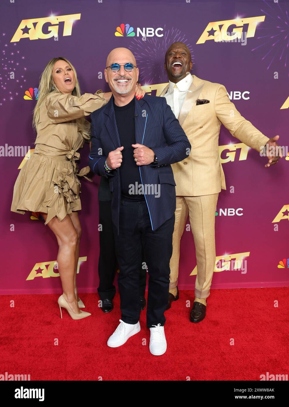 PASADENA, CA - AUGUST 20: Heidi Klum, Howie Mandel and Terry Crews at ...