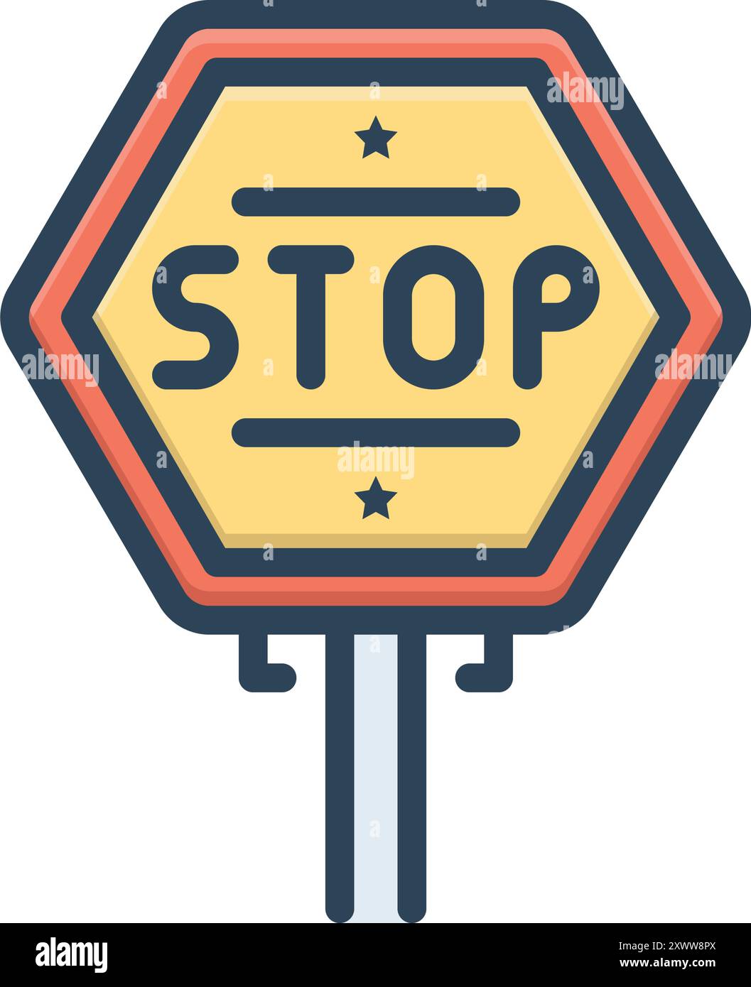 Icon for stop sign, stop Stock Vector Image & Art - Alamy