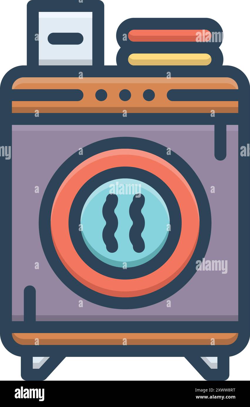 Clothes dryer vector vectors hi-res stock photography and images - Alamy