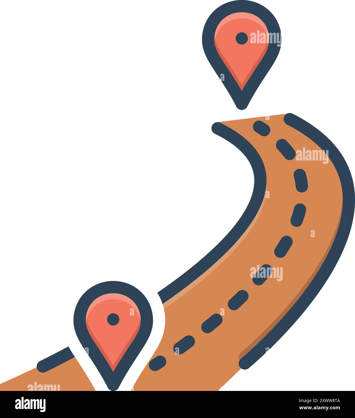 Icon for route, thoroughfare Stock Vector Image & Art - Alamy