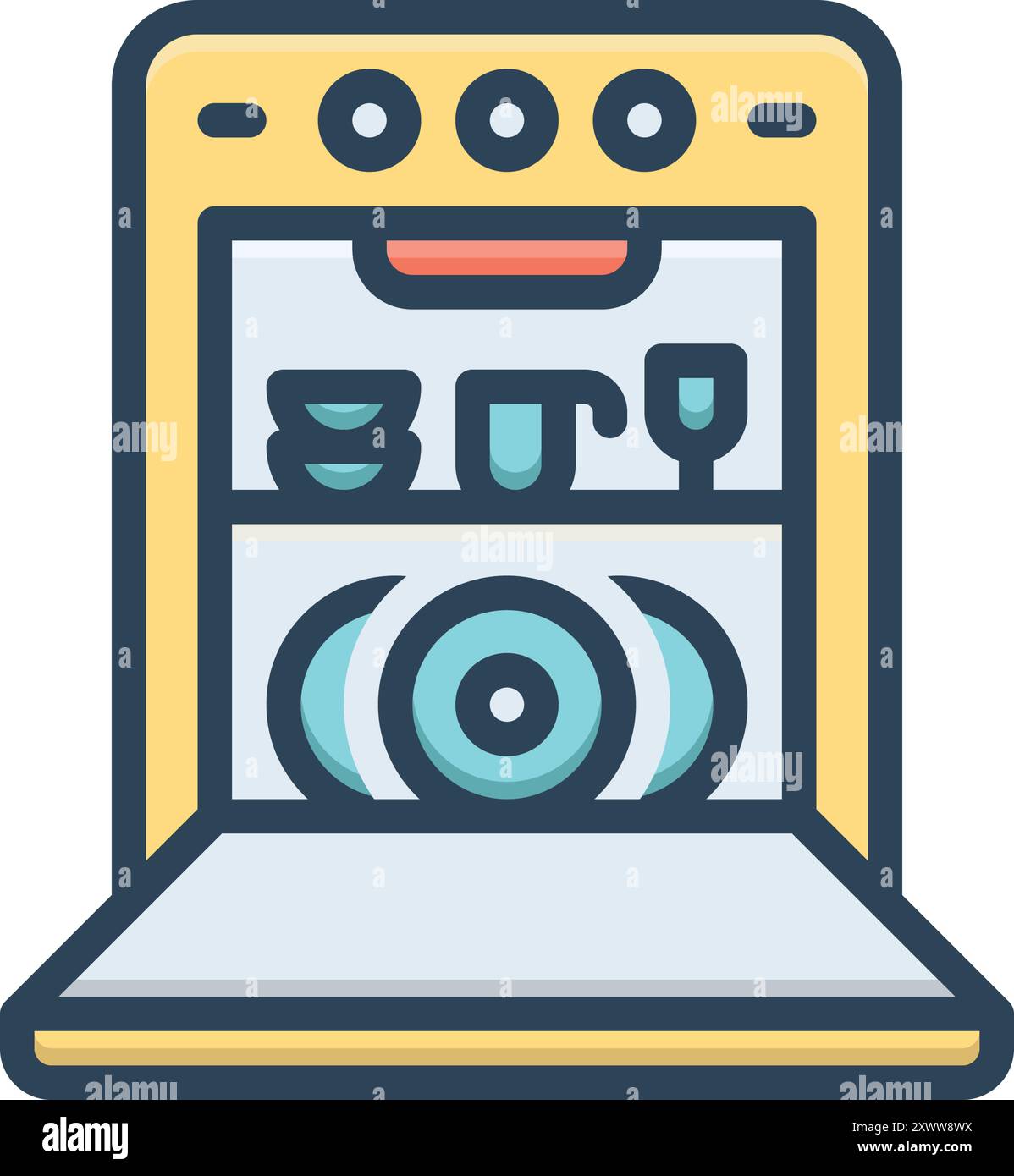 Dishwasher silhouette hi-res stock photography and images - Alamy