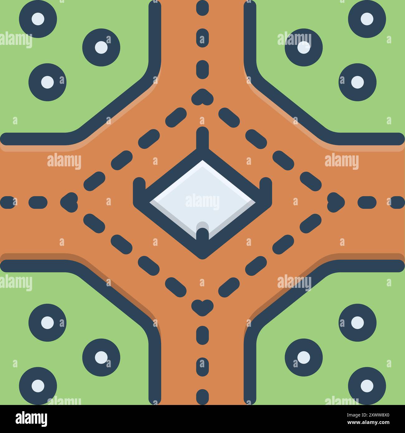 Icon for roundabout, intersection Stock Vector Image & Art - Alamy