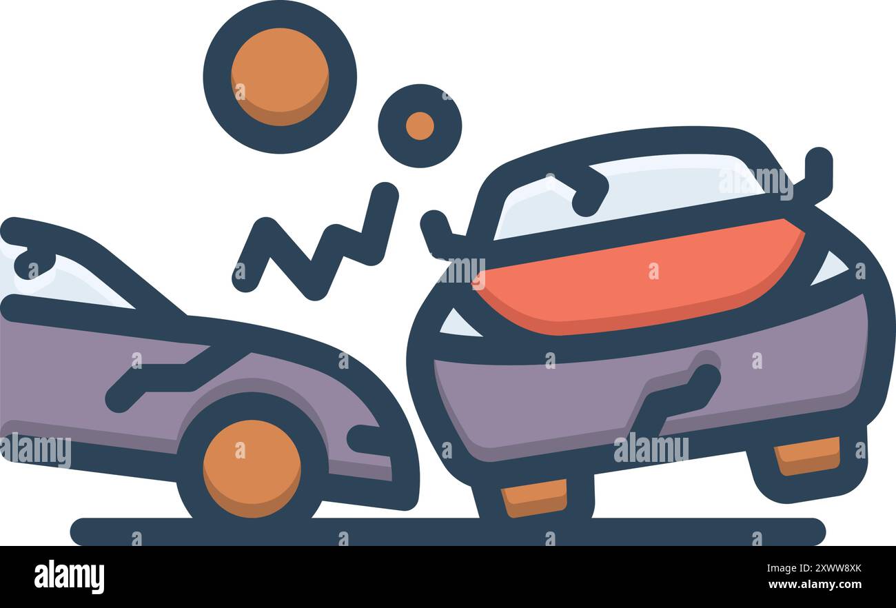 Accident car Stock Vector Images - Alamy