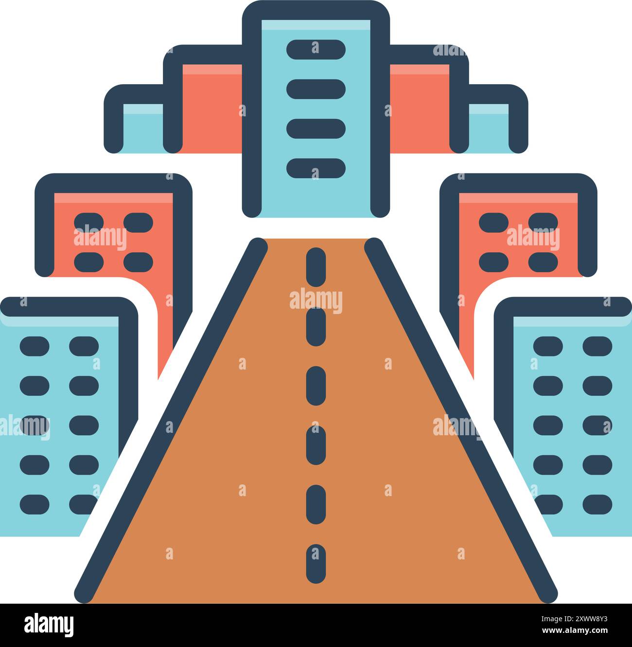 Icon for street, thoroughfare Stock Vector Image & Art - Alamy
