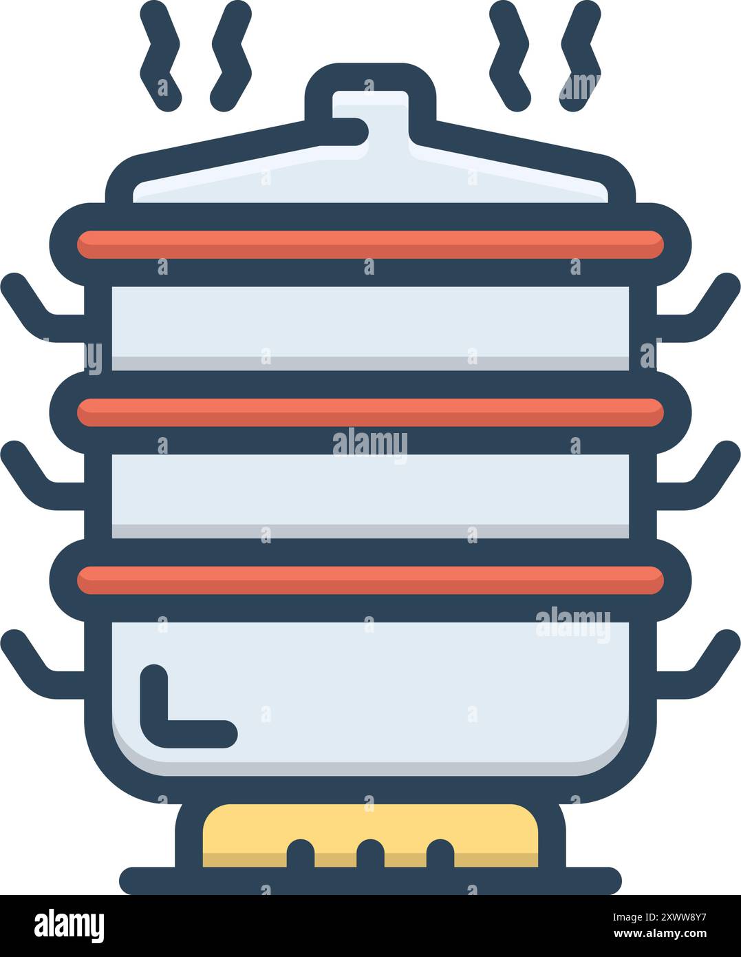 Food steamer Stock Vector Images - Alamy