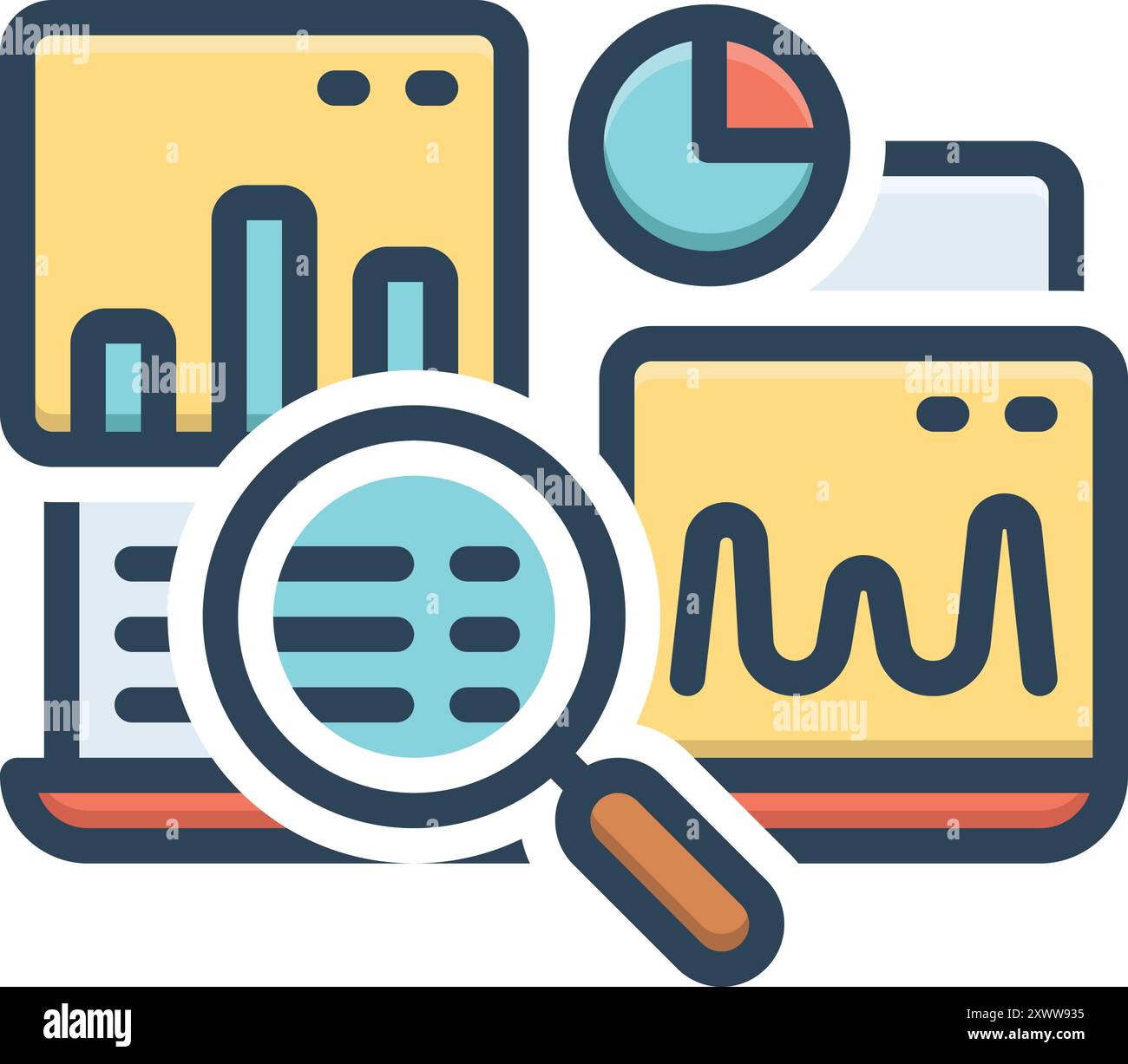 Icon for data analysis, data Stock Vector Image & Art - Alamy