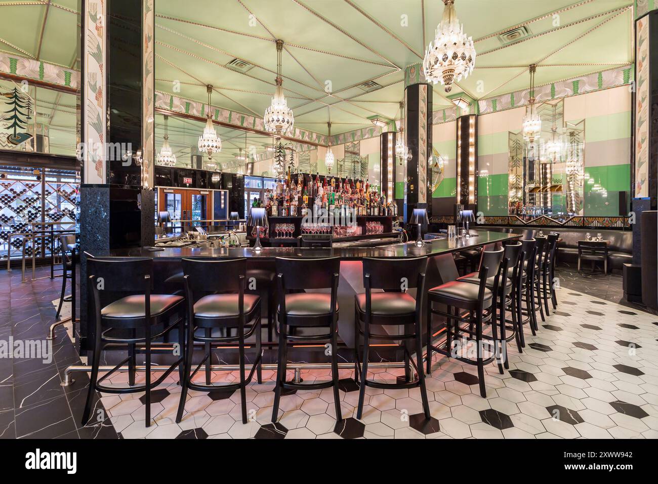 Wine storage and cooler area visible between interior and exteri hi-res ...