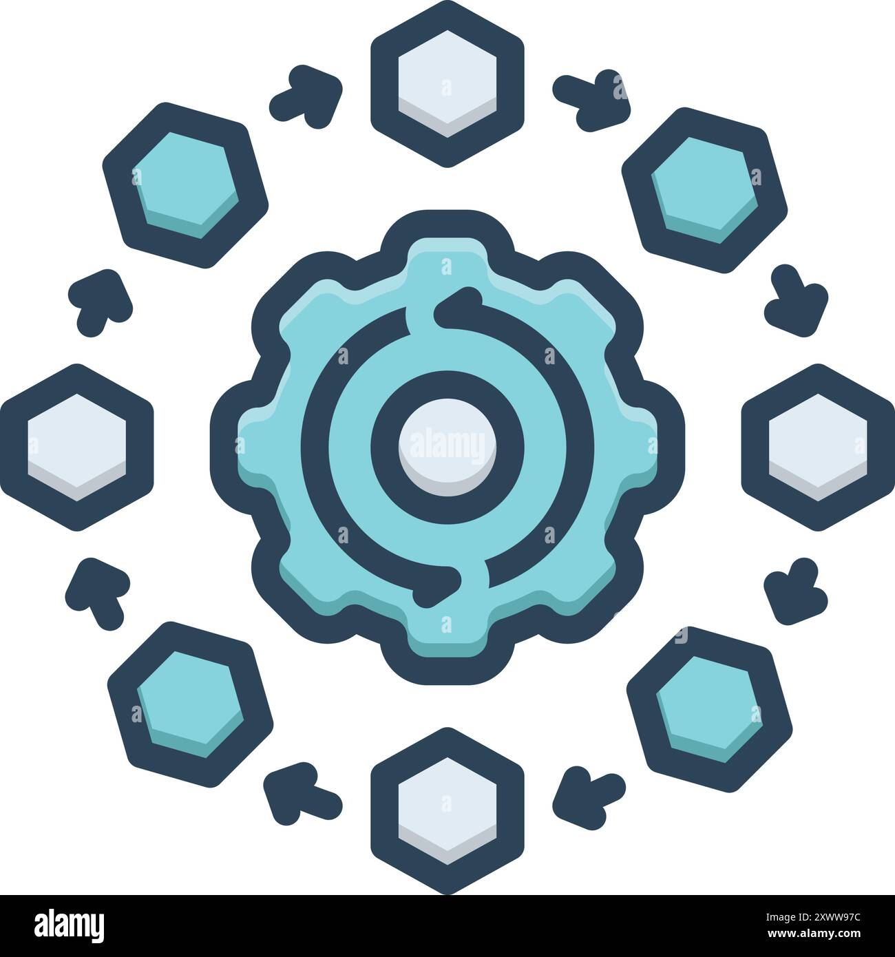 Icon for procedure, workflow Stock Vector Image & Art - Alamy