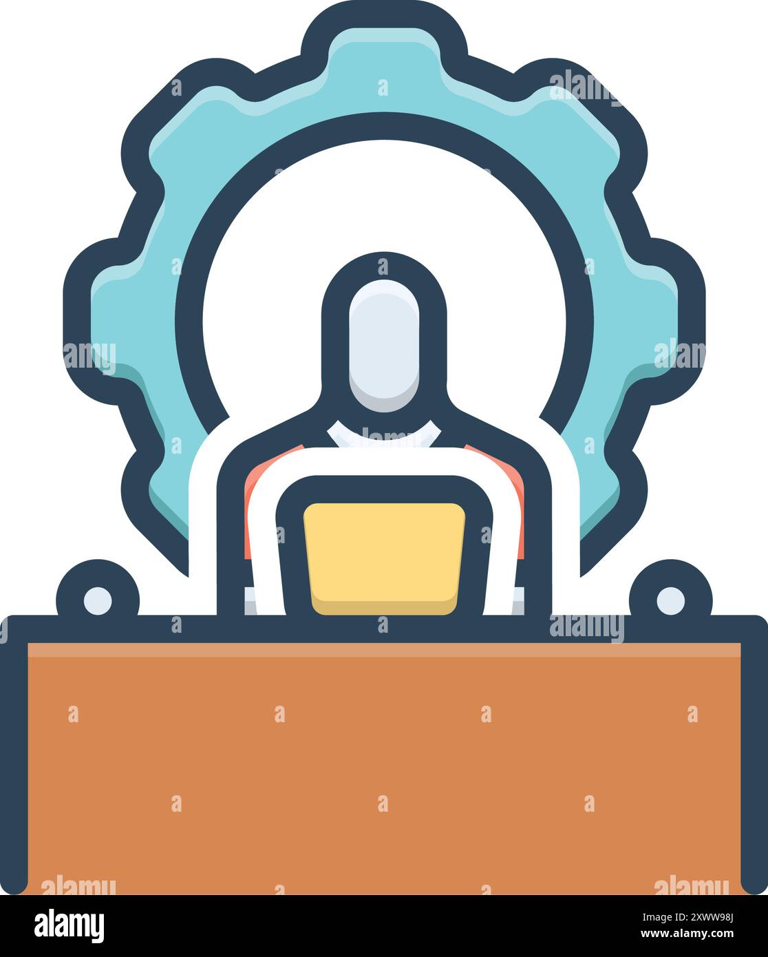 Icon administration authority Cut Out Stock Images & Pictures - Alamy