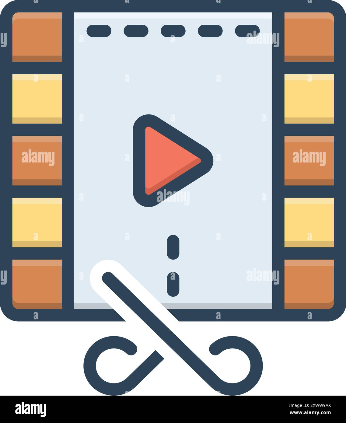 Video editing vector vectors Cut Out Stock Images & Pictures - Alamy