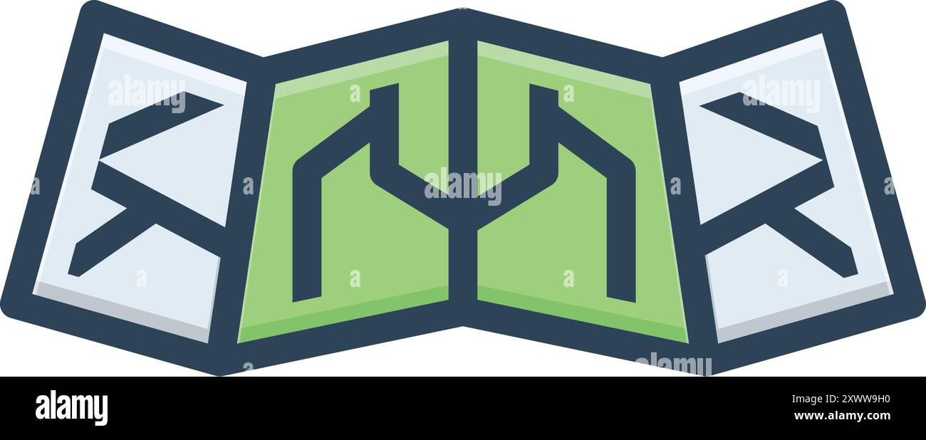 Navigate maps Stock Vector Images - Alamy