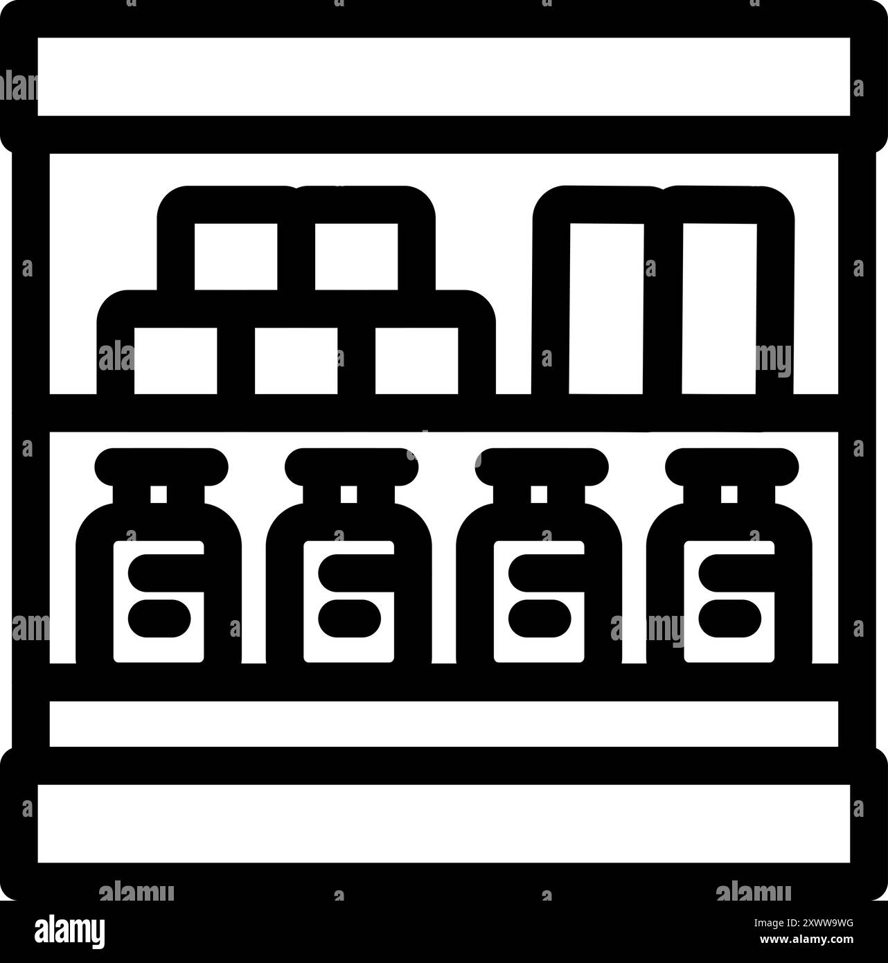 Medicine shelves retail Black and White Stock Photos & Images - Alamy