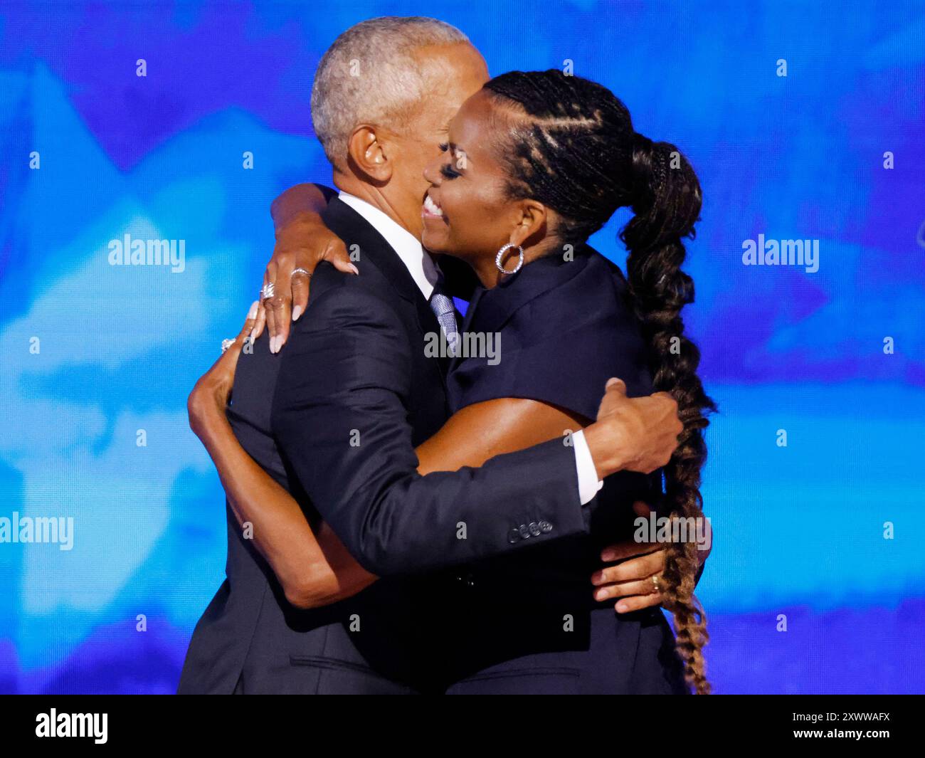 Chicago, United States. 20th Aug, 2024. Former President Barack Obama ...