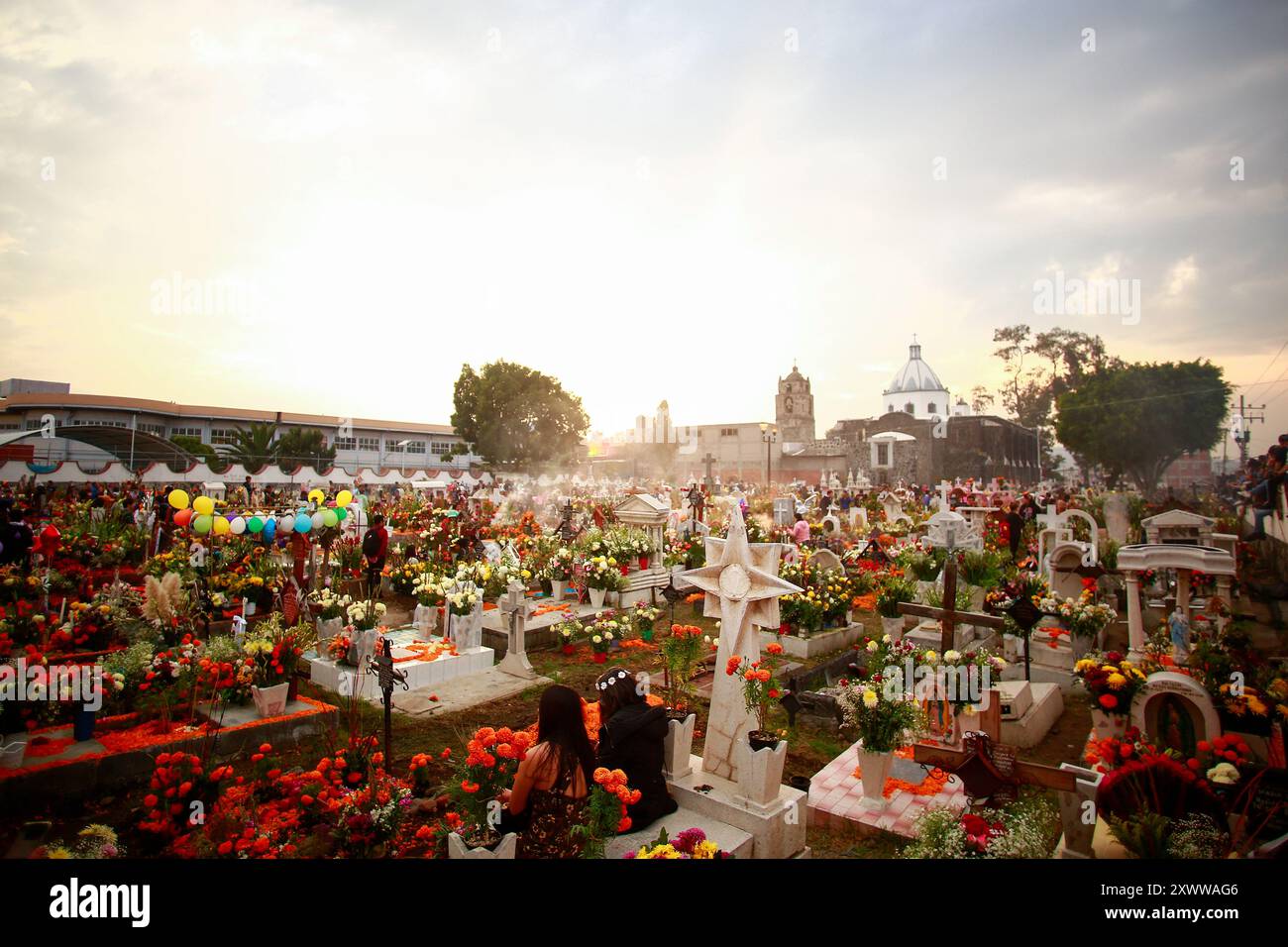 Ciudad de Mexico, Mexico - November 2. 2023: Colorful decorations at ...