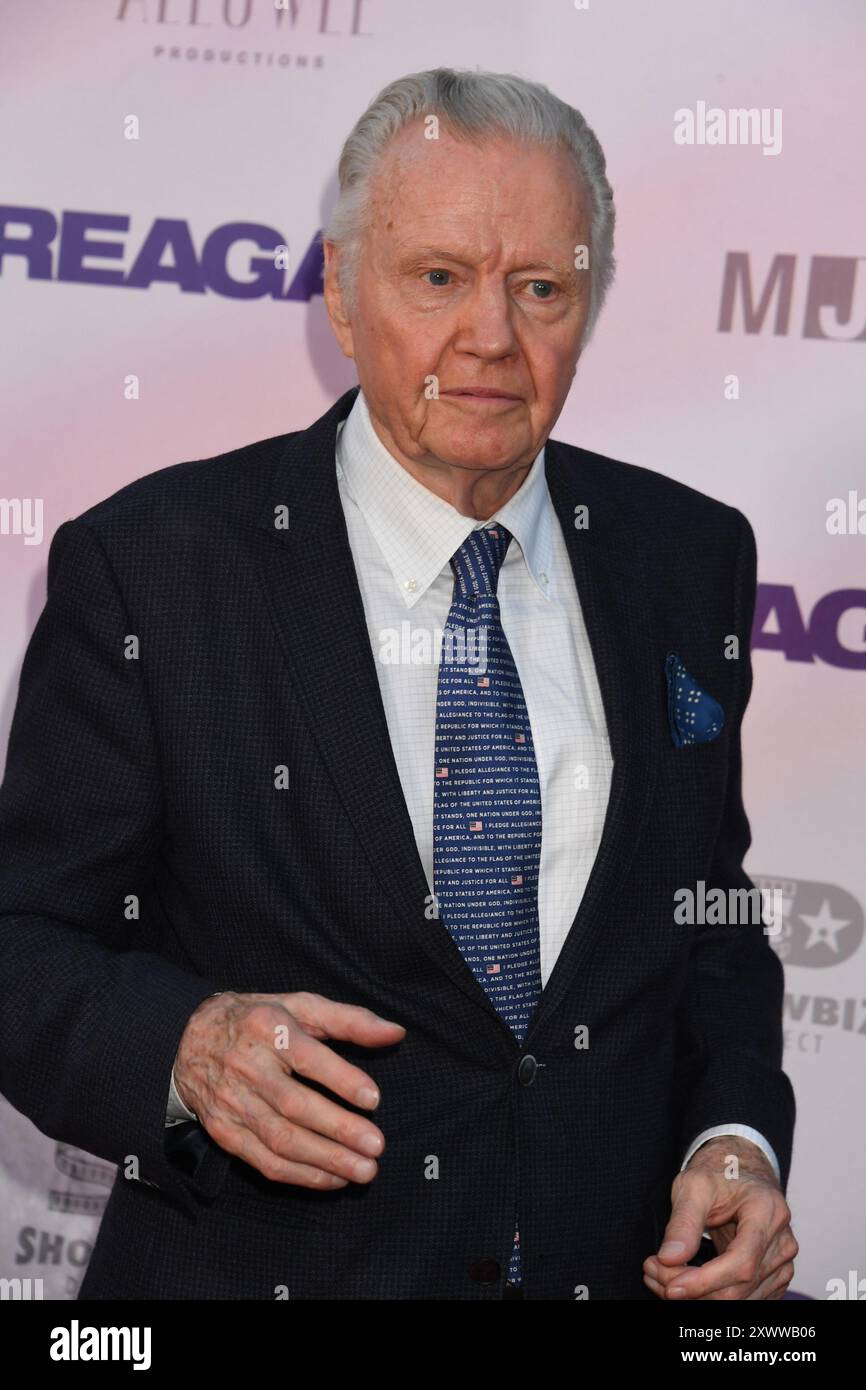 Hollywood, Ca. 20th Aug, 2024. Jon Voight at the LA premiere of Reagan ...
