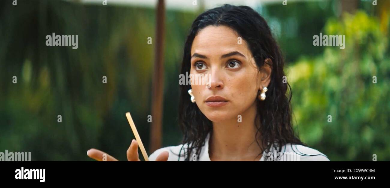 USA. Adria Arjona in Blink Twice (C. MGM/Warners) is a 2024 American ...