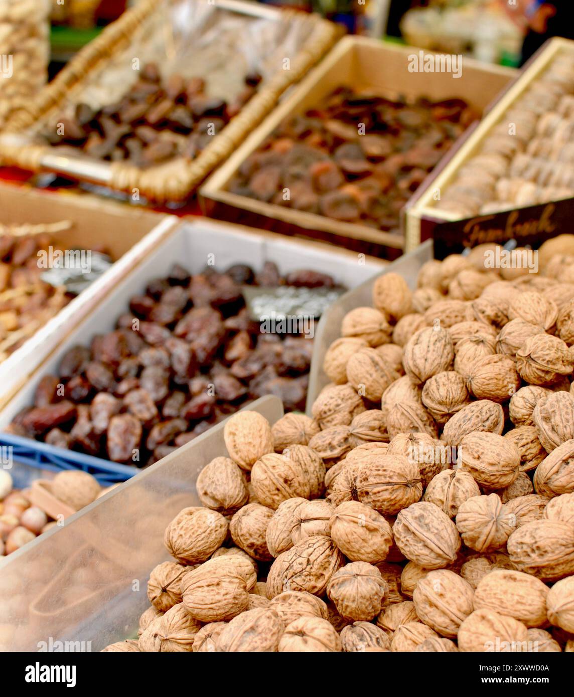 Nuts for sale in the market Stock Photo - Alamy