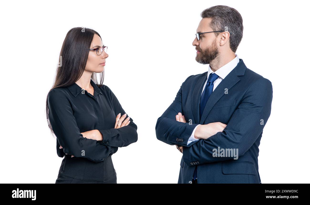 two colleagues in office. businesspeople with coworker. business ...