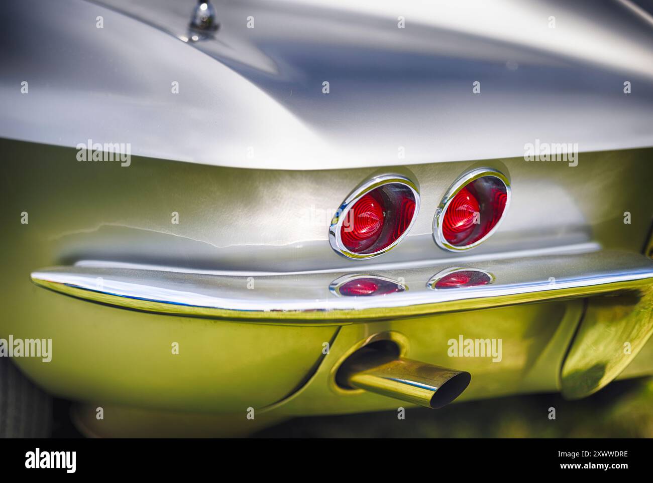 Close up View of a 1967 Chevrolet Corvette Stingray Tail Lights, Tail ...